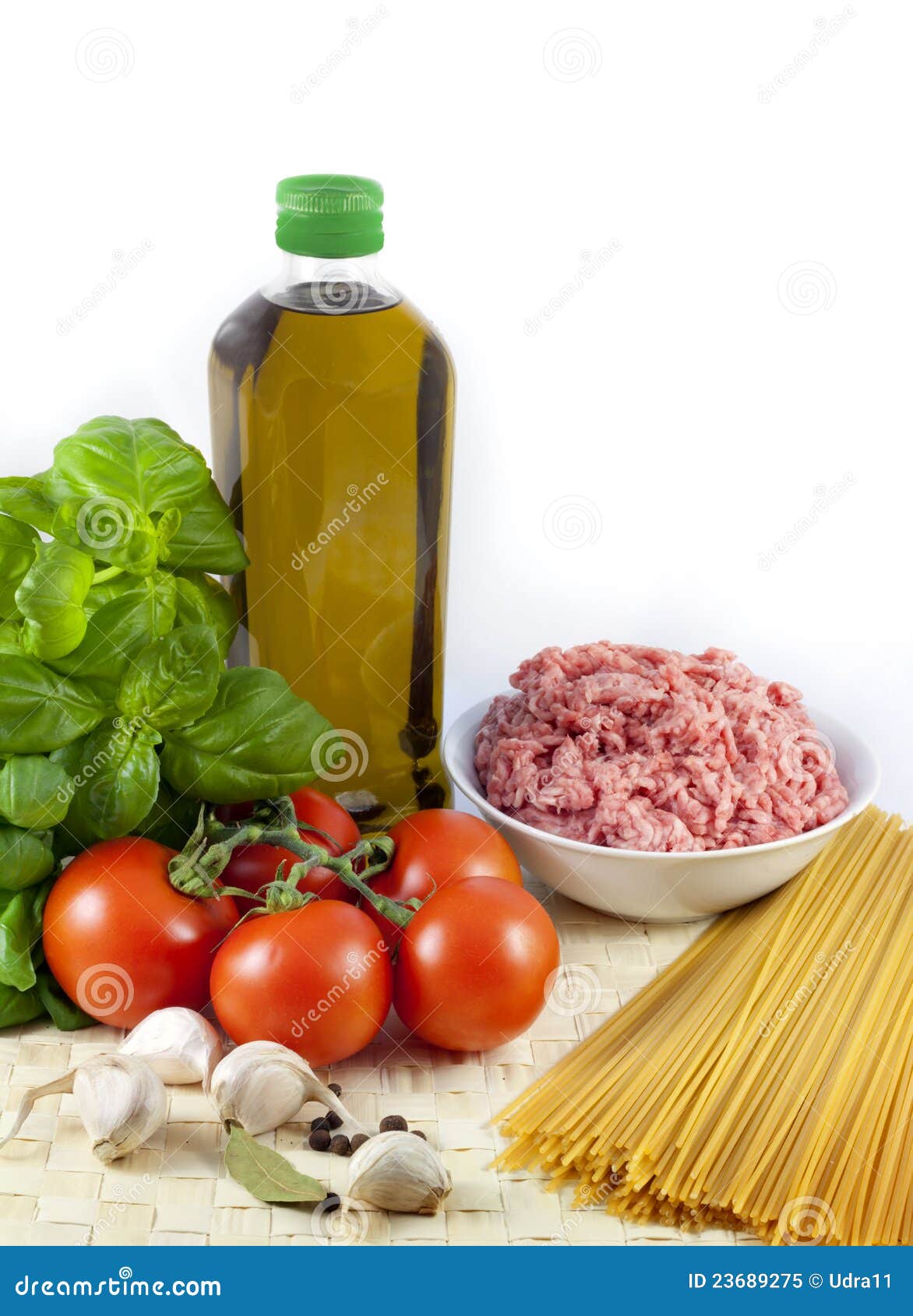 Spaghetti ingredients stock image. Image of nutrition - 23689275