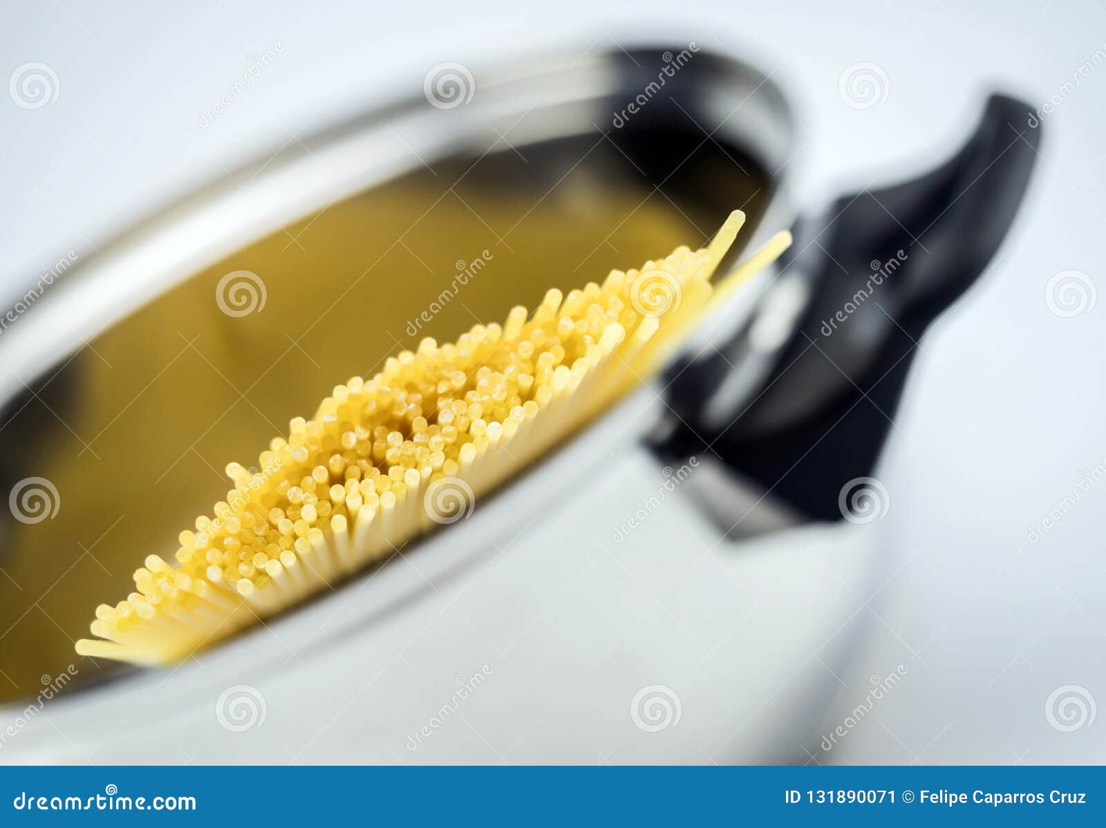 Spaghetti inside a pot stock image. Image of appetizer - 131890071