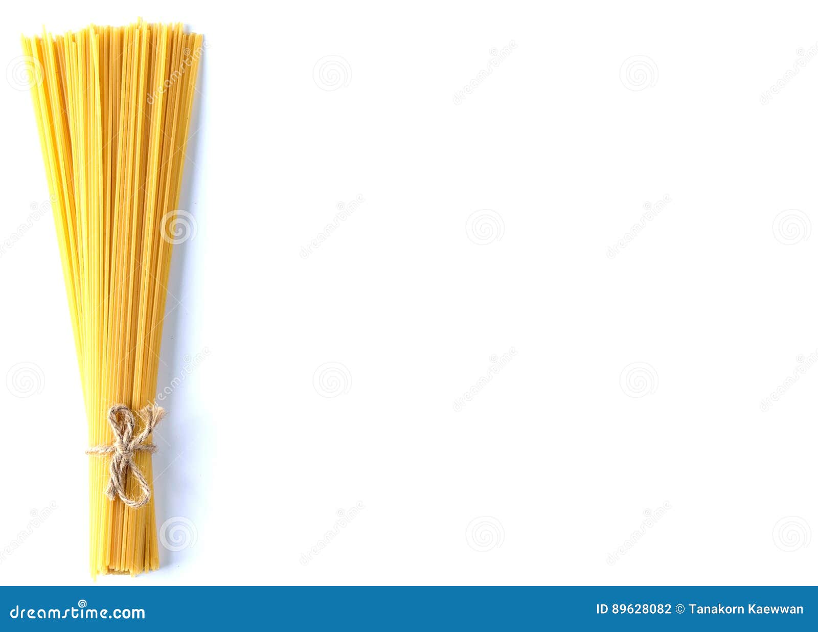 Spaghetti Isolated Top View White Background Stock Photo - Image of ...