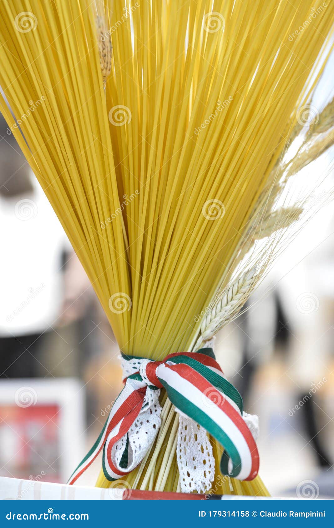 Spaghetti Italian Flag Ribbon Stock Photo - Image of fusilli ...