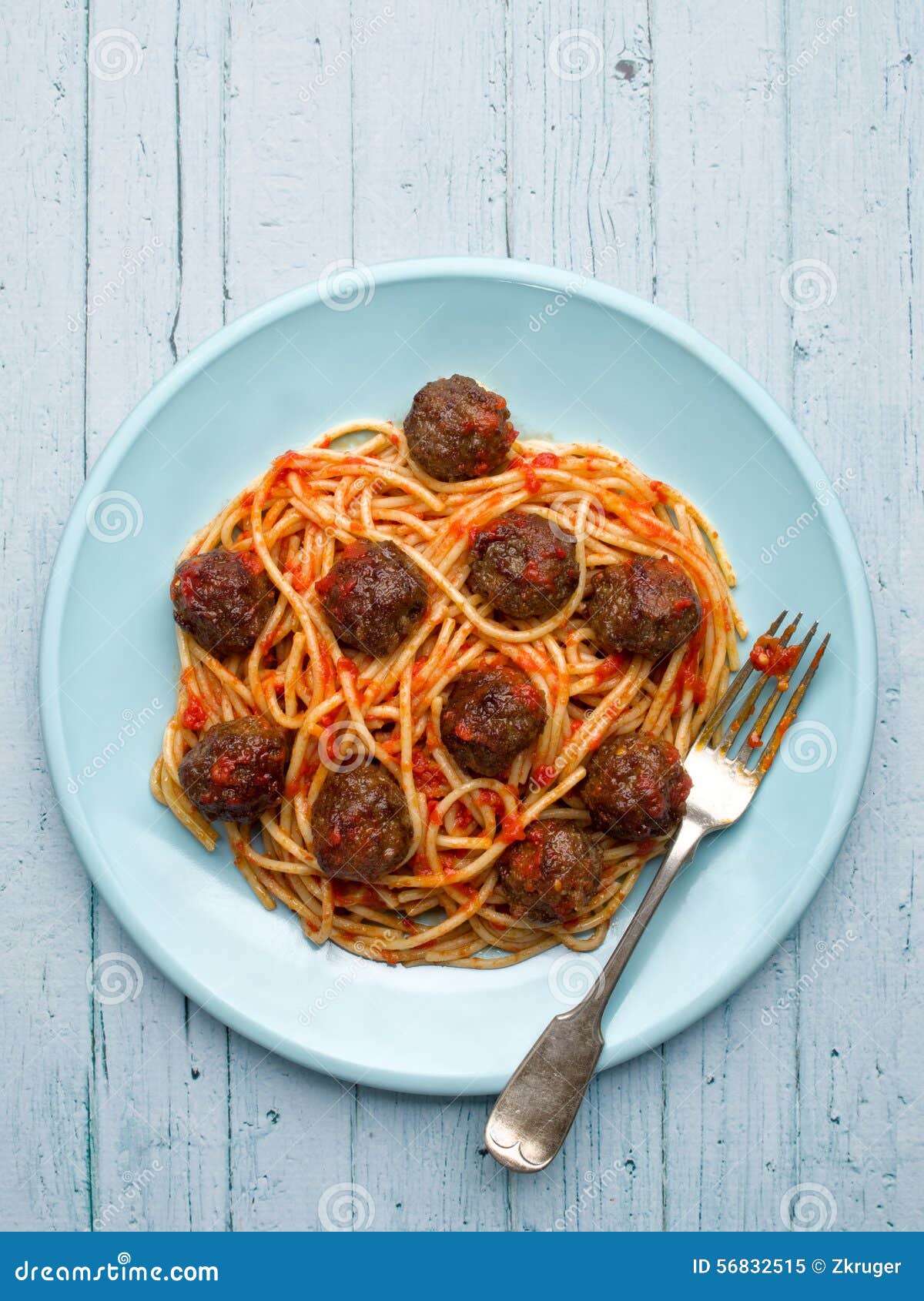 Spaghetti Italiani Americani Rustici Della Polpetta Immagine Stock ...