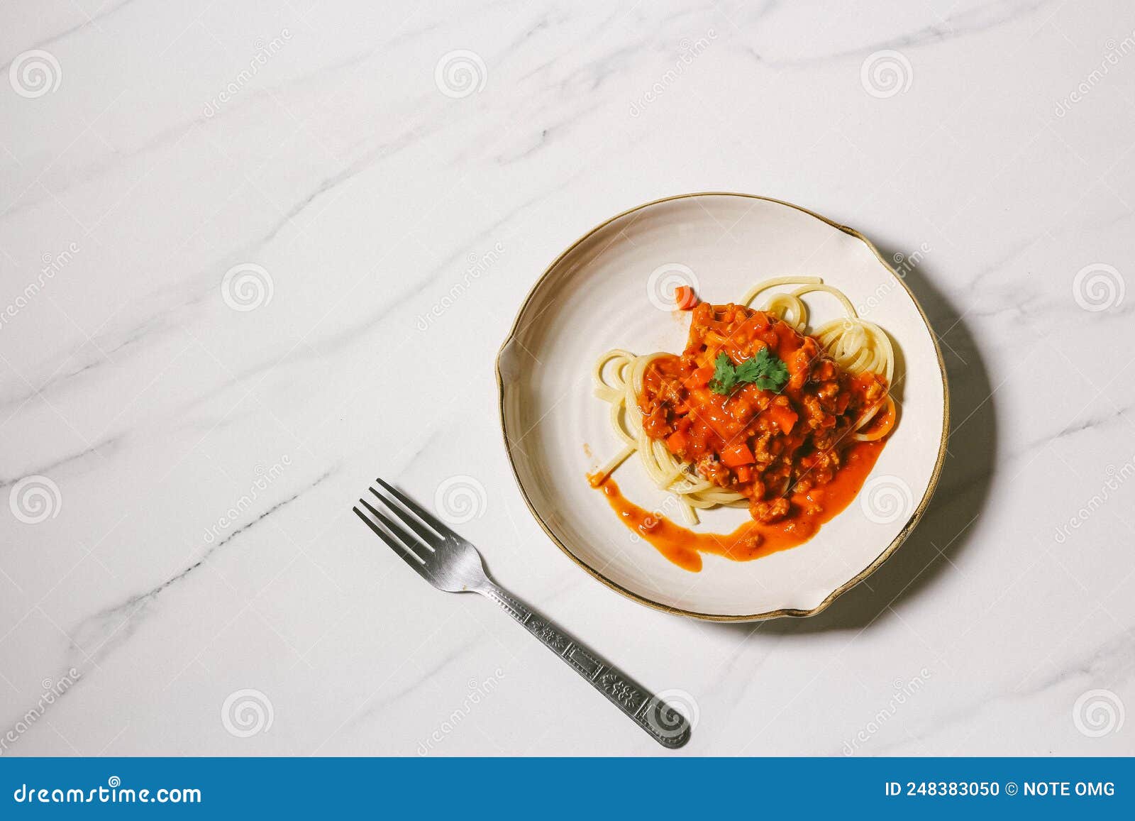 Spaghetti , Spaghetti on Marble Stock Photo - Image of cooked ...
