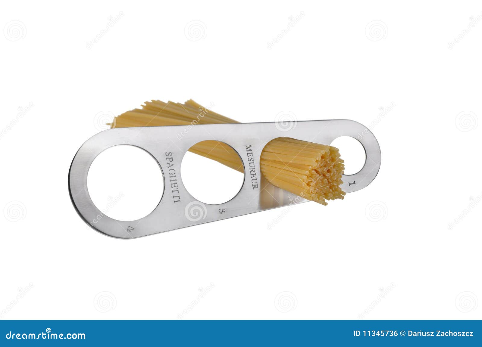 Spaghetti Measure (isolated on White) Stock Photo - Image of inch, food ...