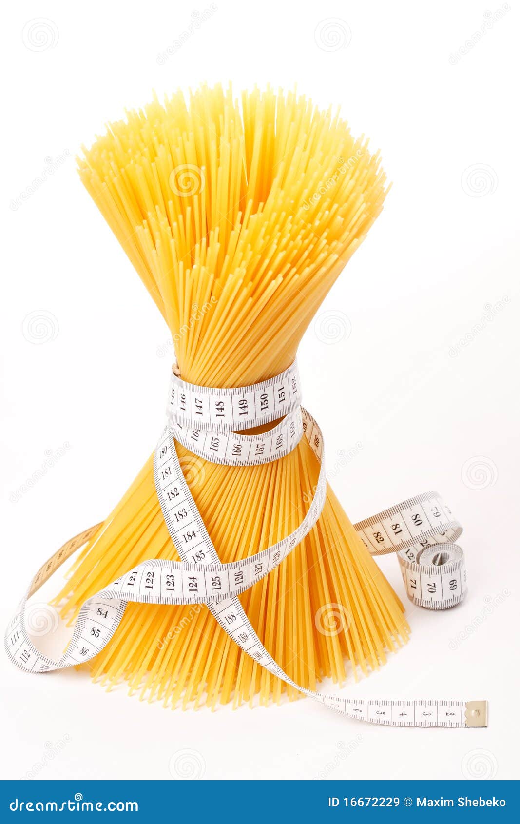 Spaghetti with Measuring Tape Stock Image - Image of measure, fatty ...