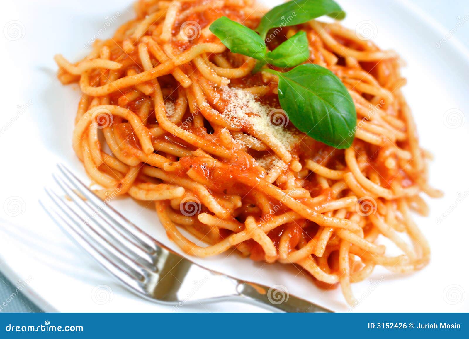 Spaghetti met saus stock foto. Image of populair, rood - 3152426