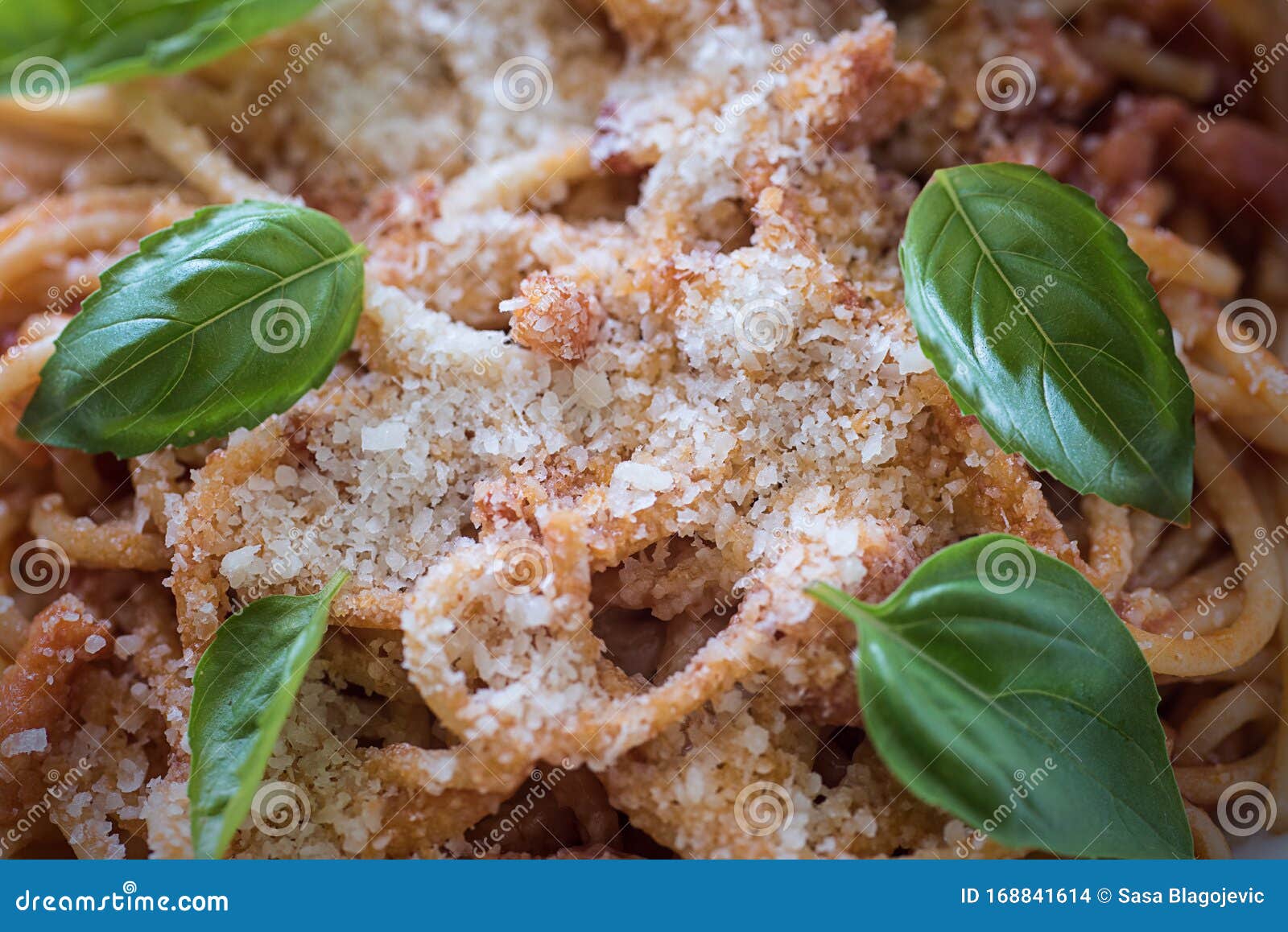 Spaghetti with mint stock photo. Image of parmesan, italian - 168841614