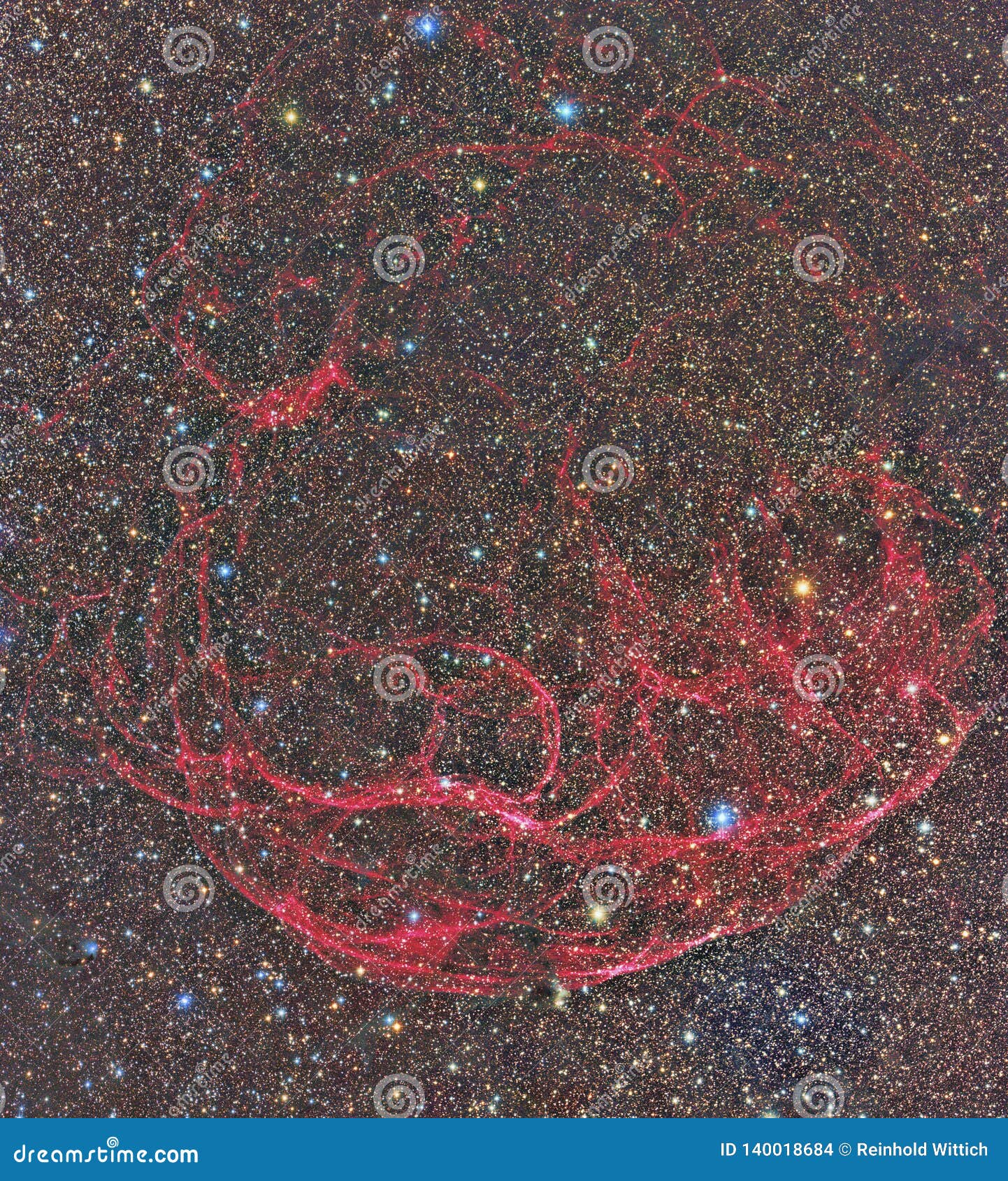 Spaghetti Nebula stock photo. Image of imaged, nebula - 140018684
