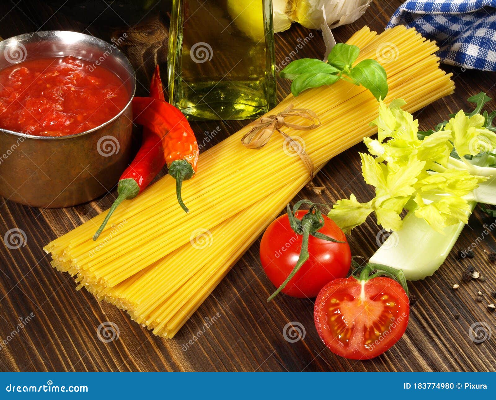 Spaghetti Noodles - Fast Food Stock Photo - Image of mediterranean ...