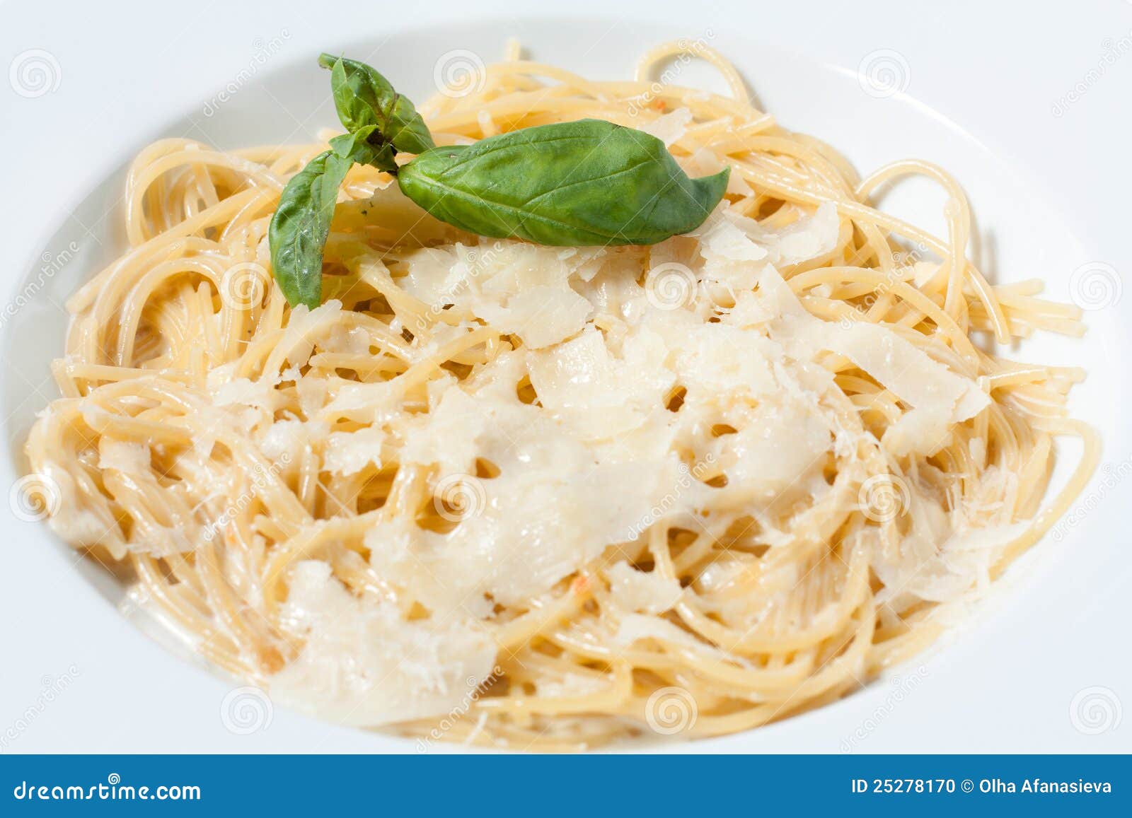 Spaghetti with Parmesan Cheese Stock Photo - Image of gourmet ...