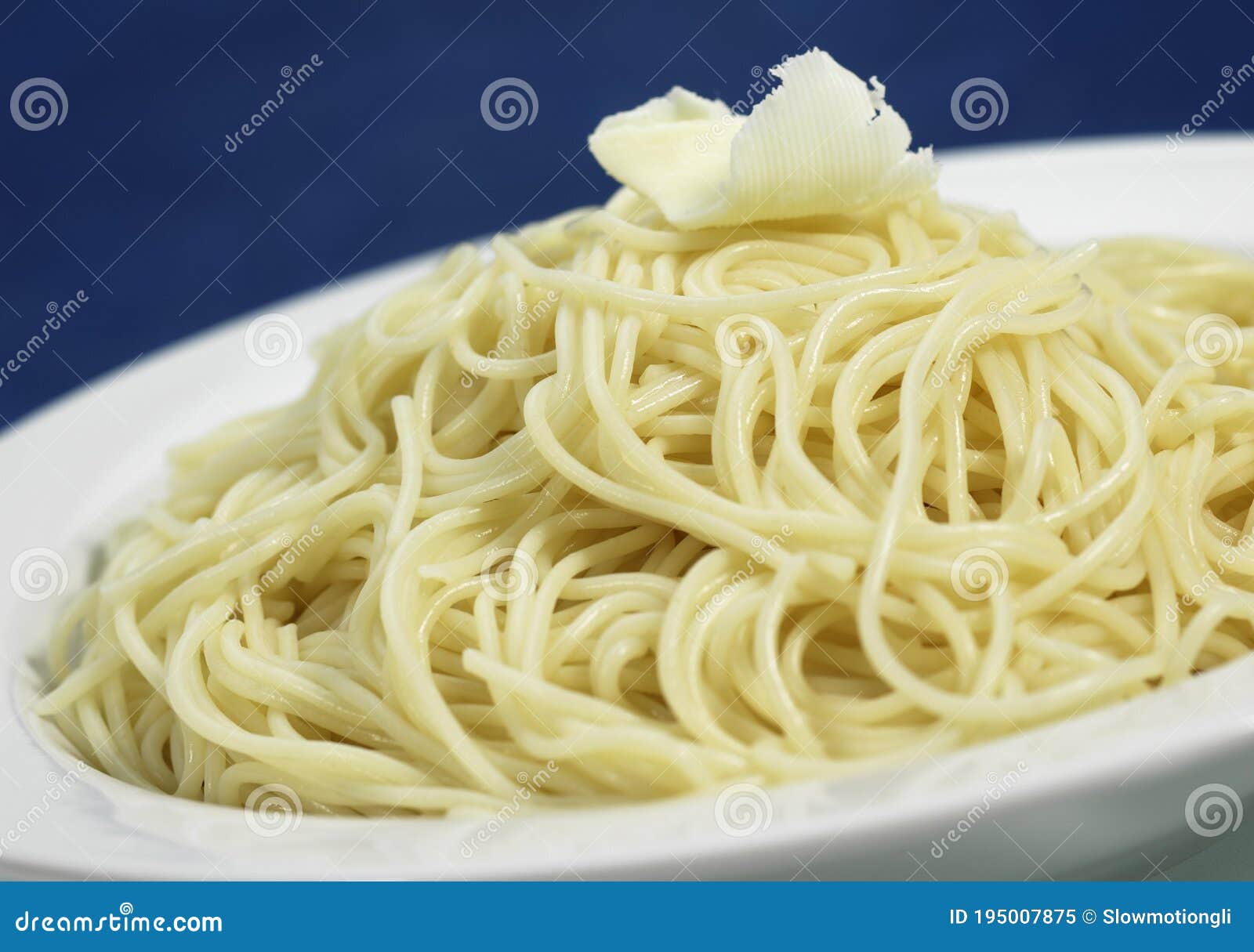 Spaghetti Pasta with Butter Stock Image - Image of ingredient ...
