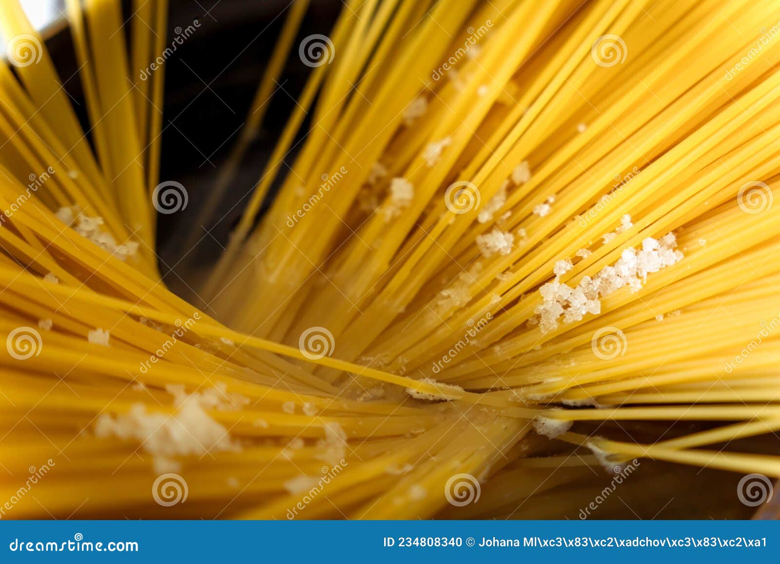 Spaghetti Pasta Cooking in a Pot on a Stove Closeup Stock Photo - Image ...