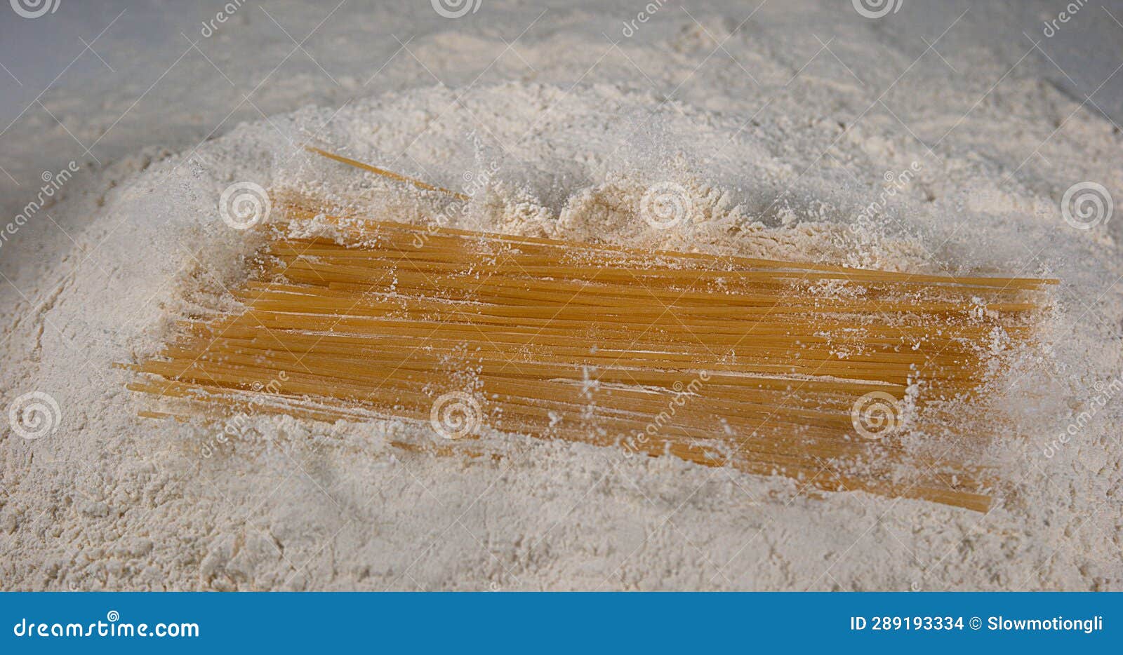 Spaghetti Pasta Falling on Flour Stock Photo - Image of healthy, life ...