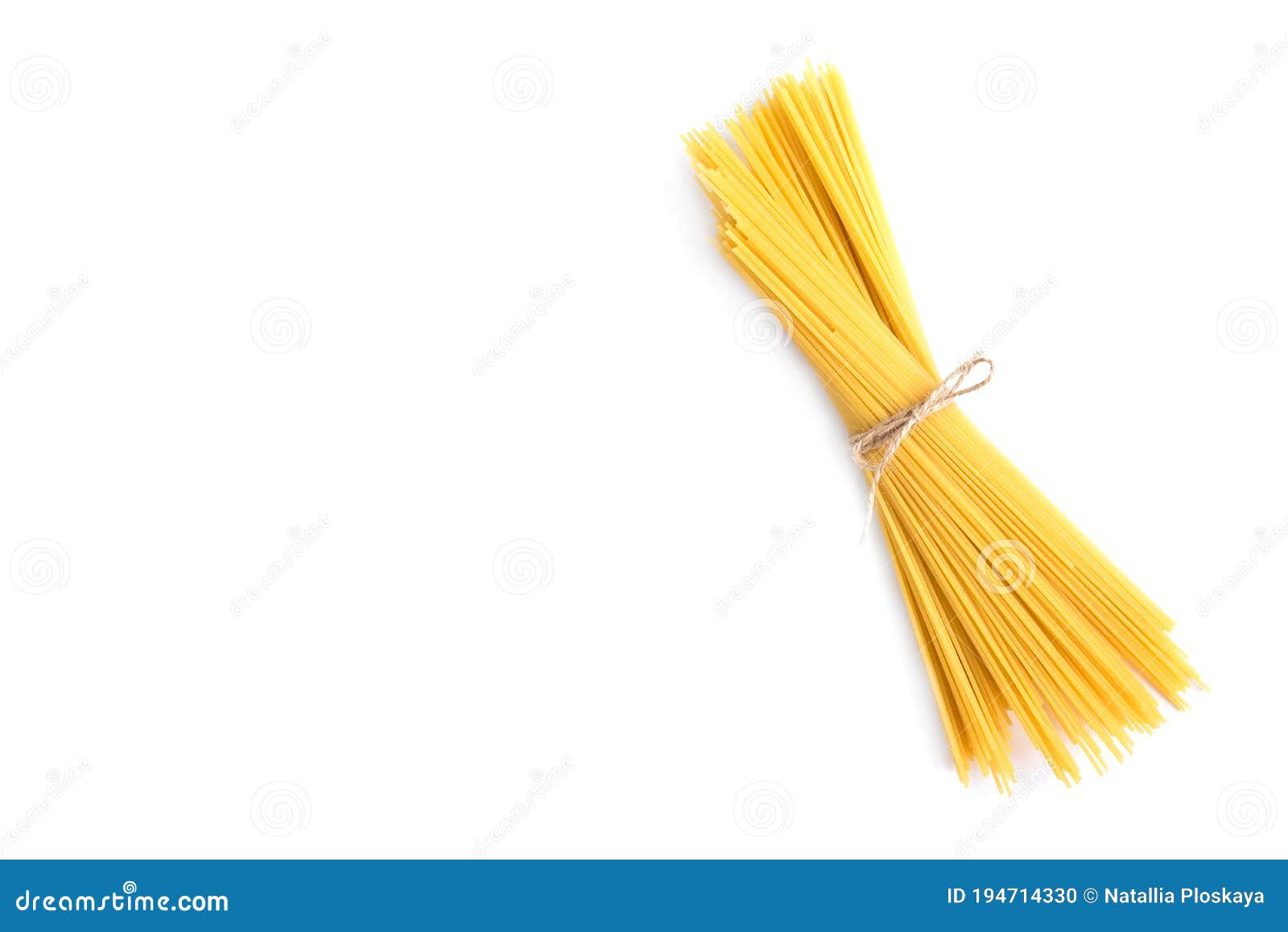 Spaghetti Pasta Isolated on White Background Stock Photo - Image of ...