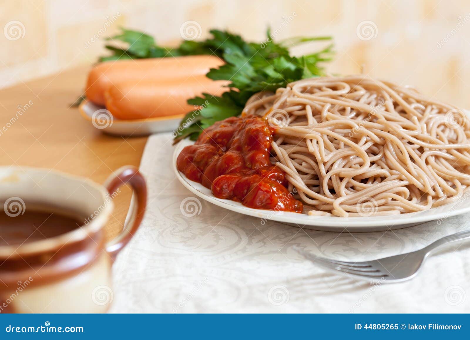 Spaghetti pasta stock image. Image of wurst, macaroni - 44805265