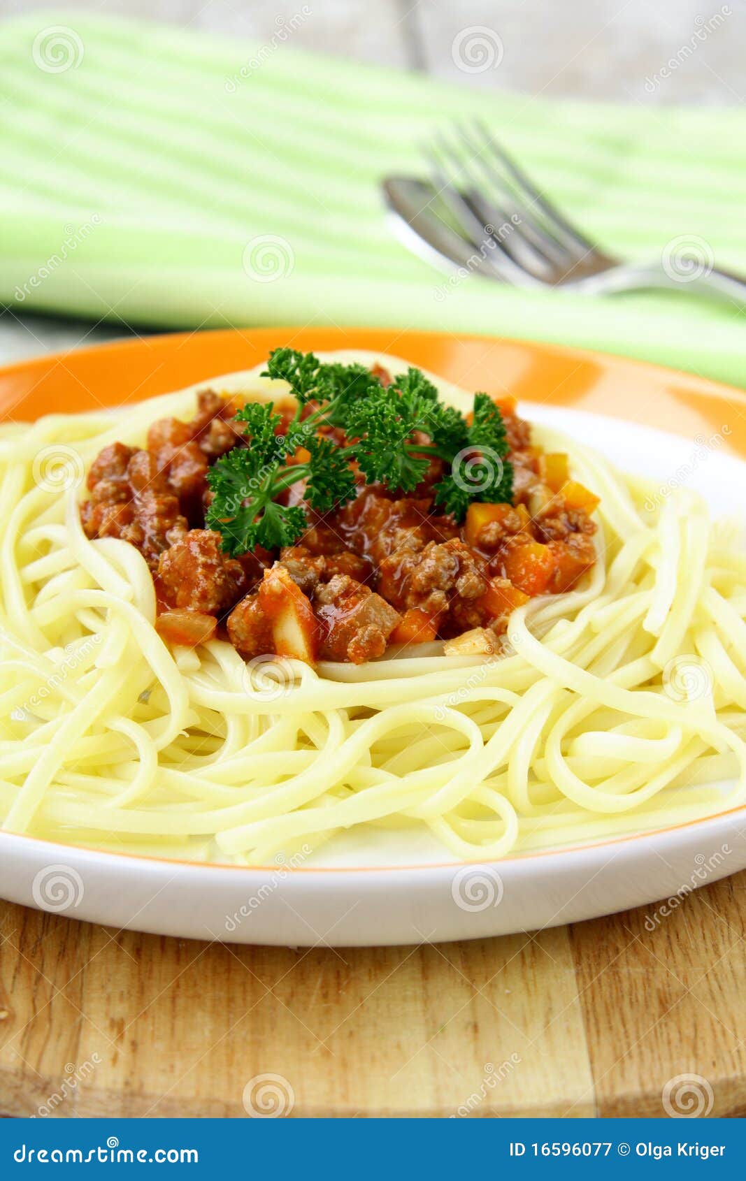Spaghetti on a plate stock image. Image of culture, food - 16596077