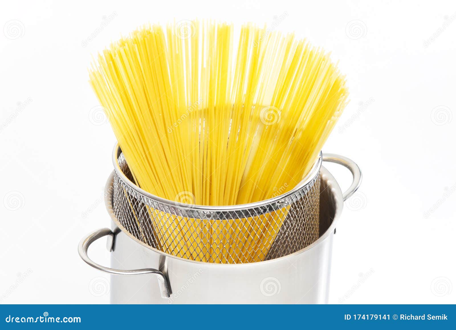 Spaghetti in pot stock image. Image of abundant, close - 174179141