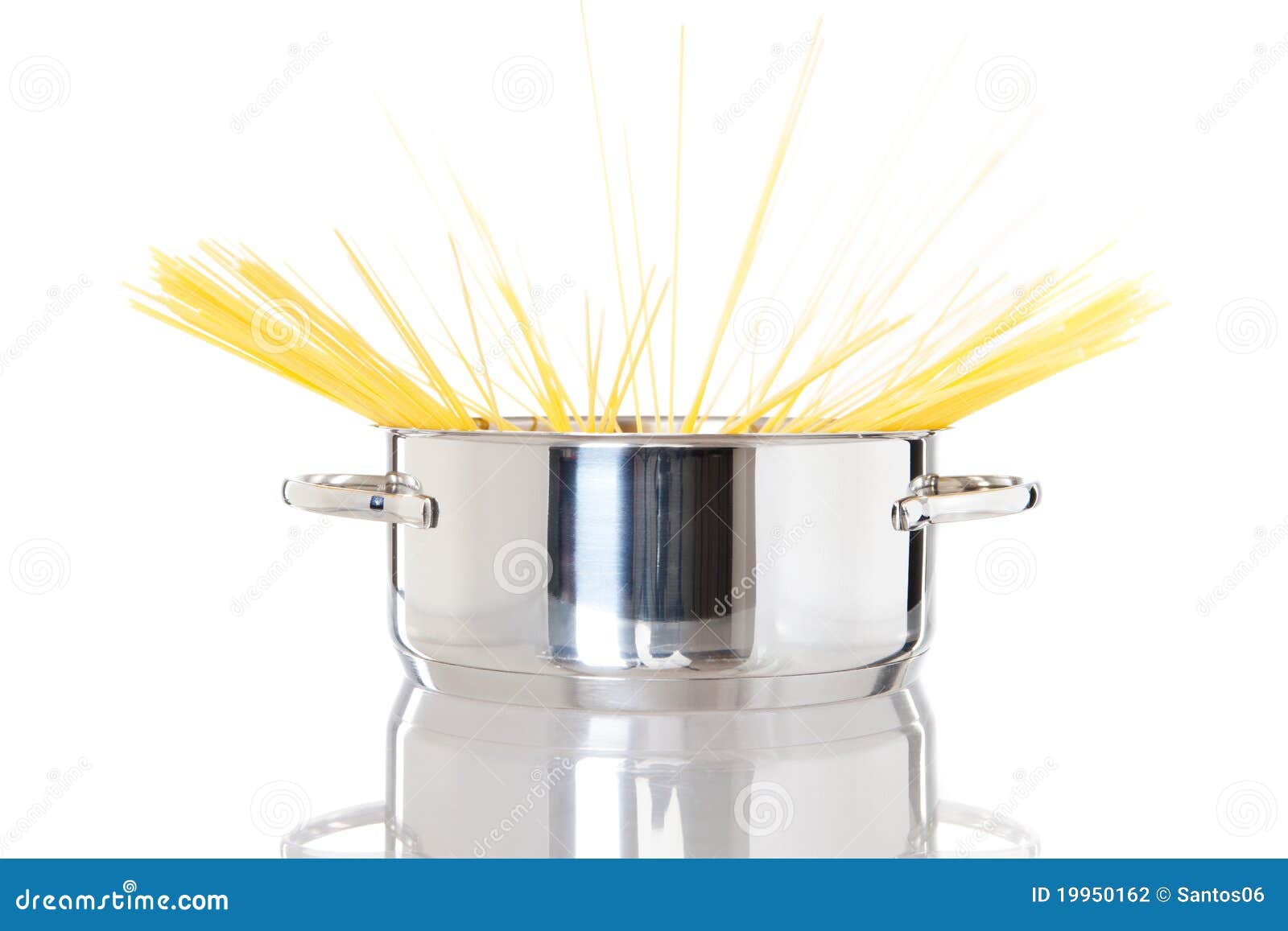 Spaghetti in pot stock photo. Image of silver, cookware - 19950162