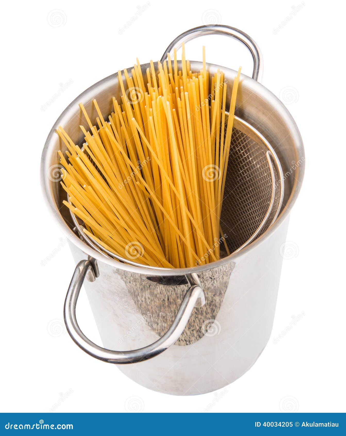 Spaghetti in a Pot IV stock image. Image of flour, cuisine - 40034205