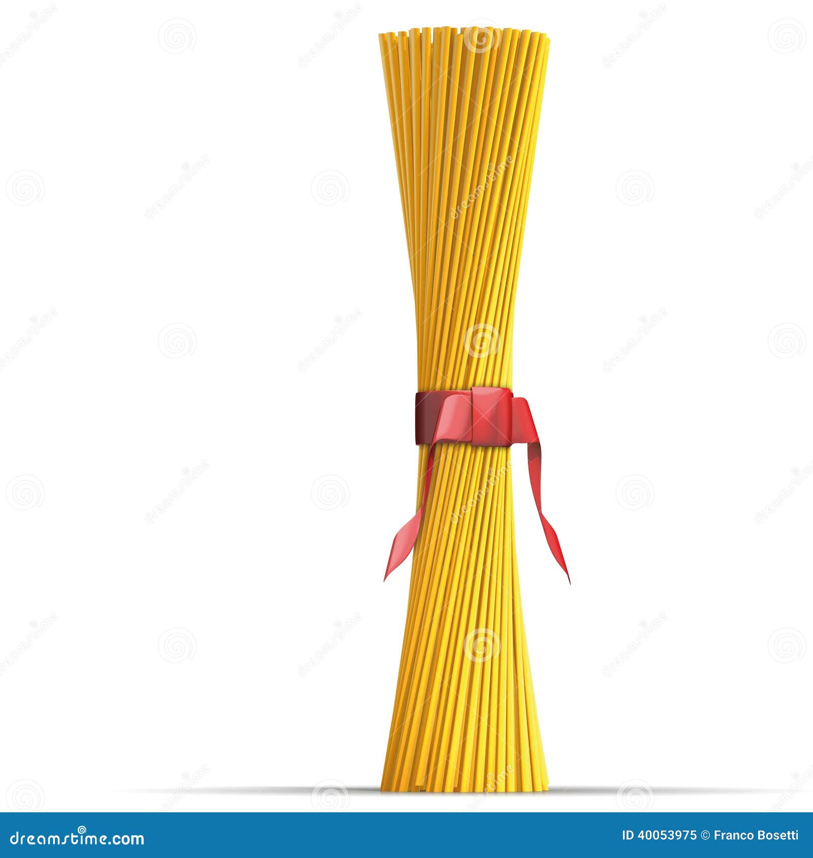 Spaghetti Red Ribbon stock illustration. Illustration of food - 40053975