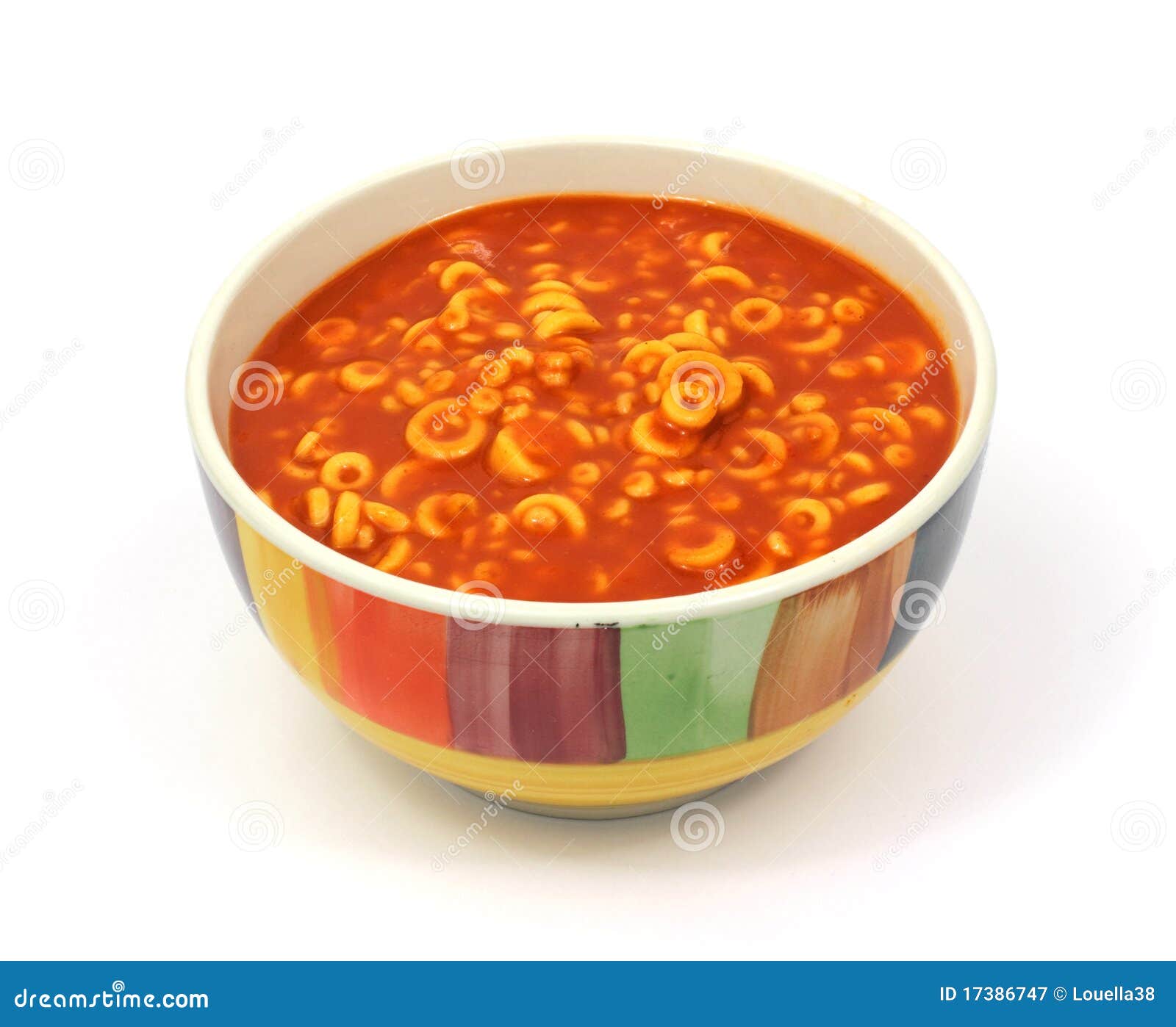 Spaghetti Rings Colorful Dish Stock Image - Image of colorful, pasta ...