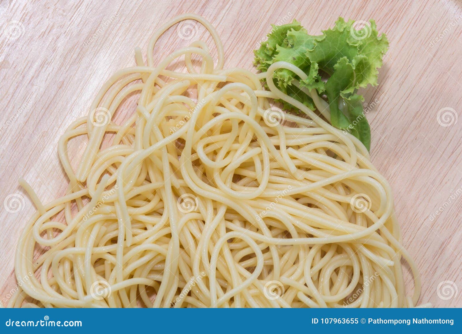 Spaghetti without Sauce with Fork Stock Image - Image of cooked, long ...
