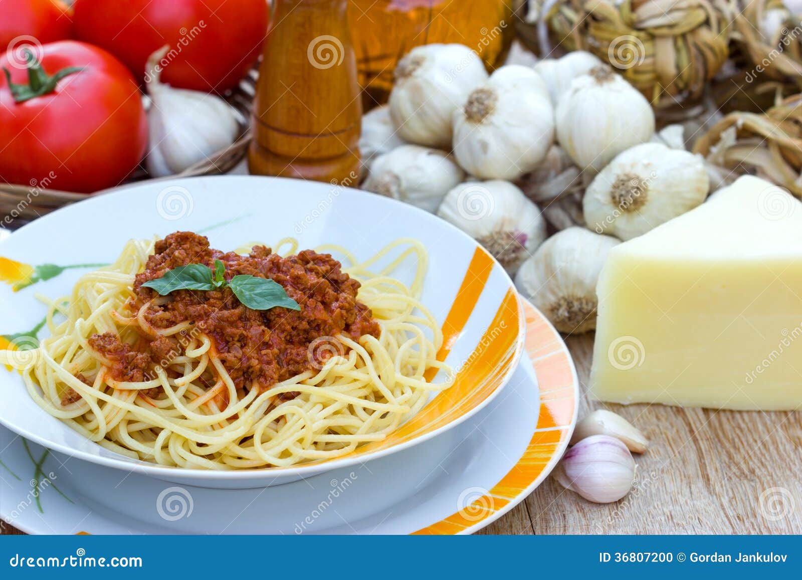 Spaghetti stock photo. Image of gourmet, lunch, classic - 36807200