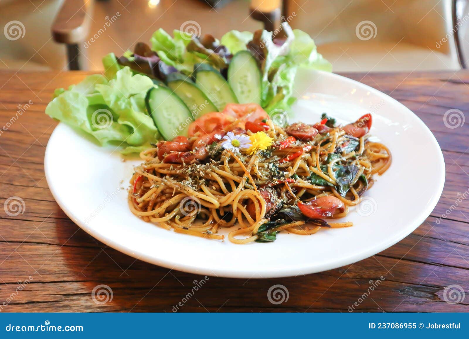 Spaghetti or Spicy Spaghetti, Pasta or Spicy Pasta Stock Image - Image ...