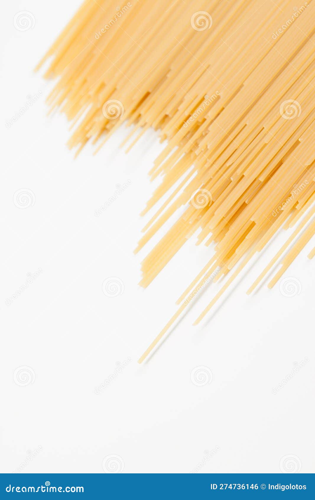 Spaghetti Spread Out on a White Surface Stock Photo - Image of italy ...