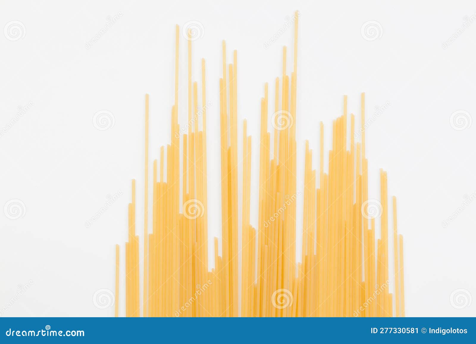 Spaghetti Spread Out on a White Surface Stock Image - Image of ...