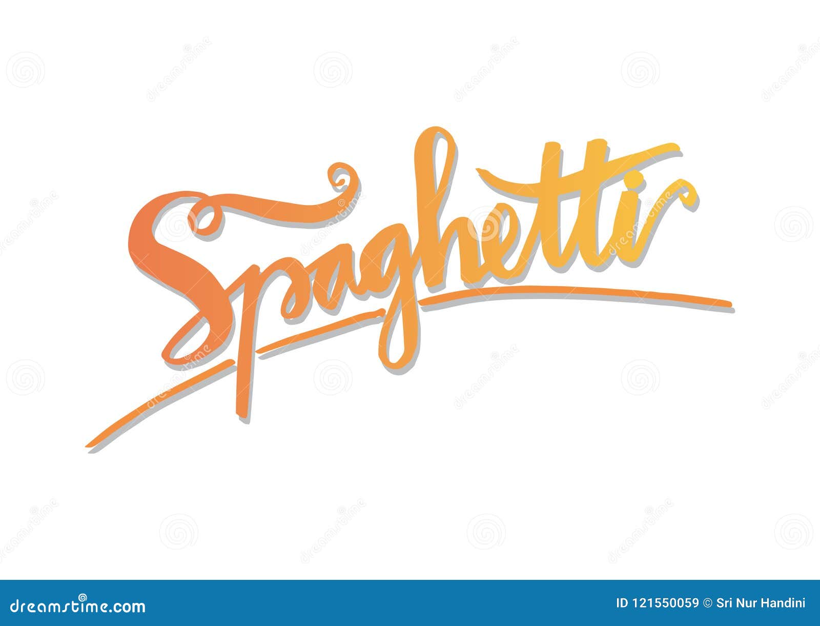 Lettering Spaghetti And A Pile Of Spaghetti On A Dark Background. Food ...