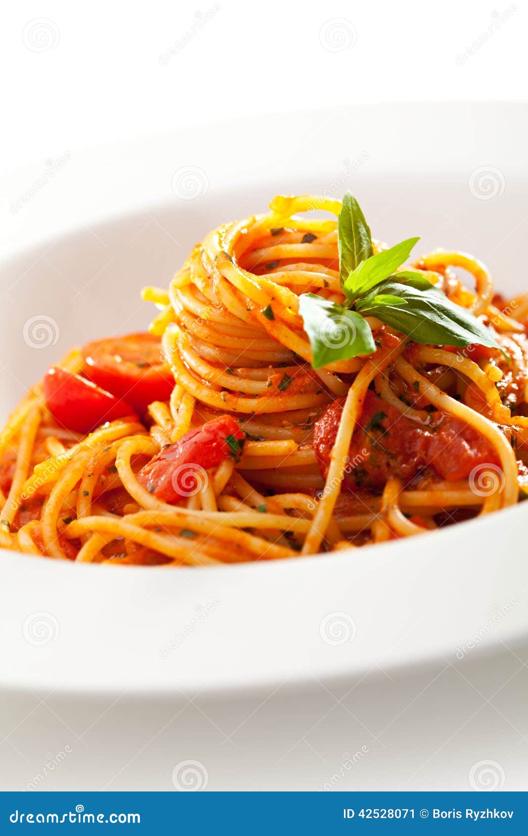 Spaghetti stock image. Image of parsley, salad, italian - 42528071