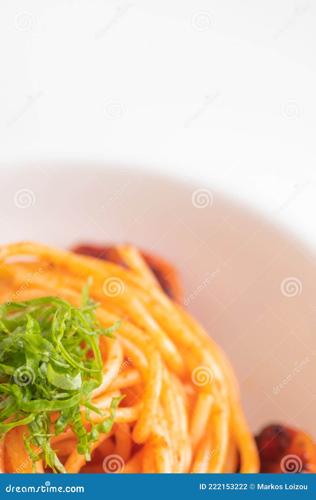Spaghetti with Tomato Sauce and Burned Tomatos Stock Photo - Image of ...