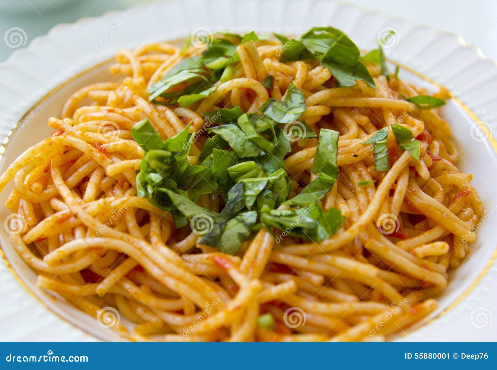 Spaghetti with Tomato Sauce Stock Image - Image of traditional ...