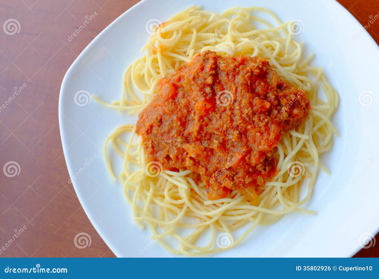 Spaghetti stock photo. Image of diet, plate, restaurant - 35802926