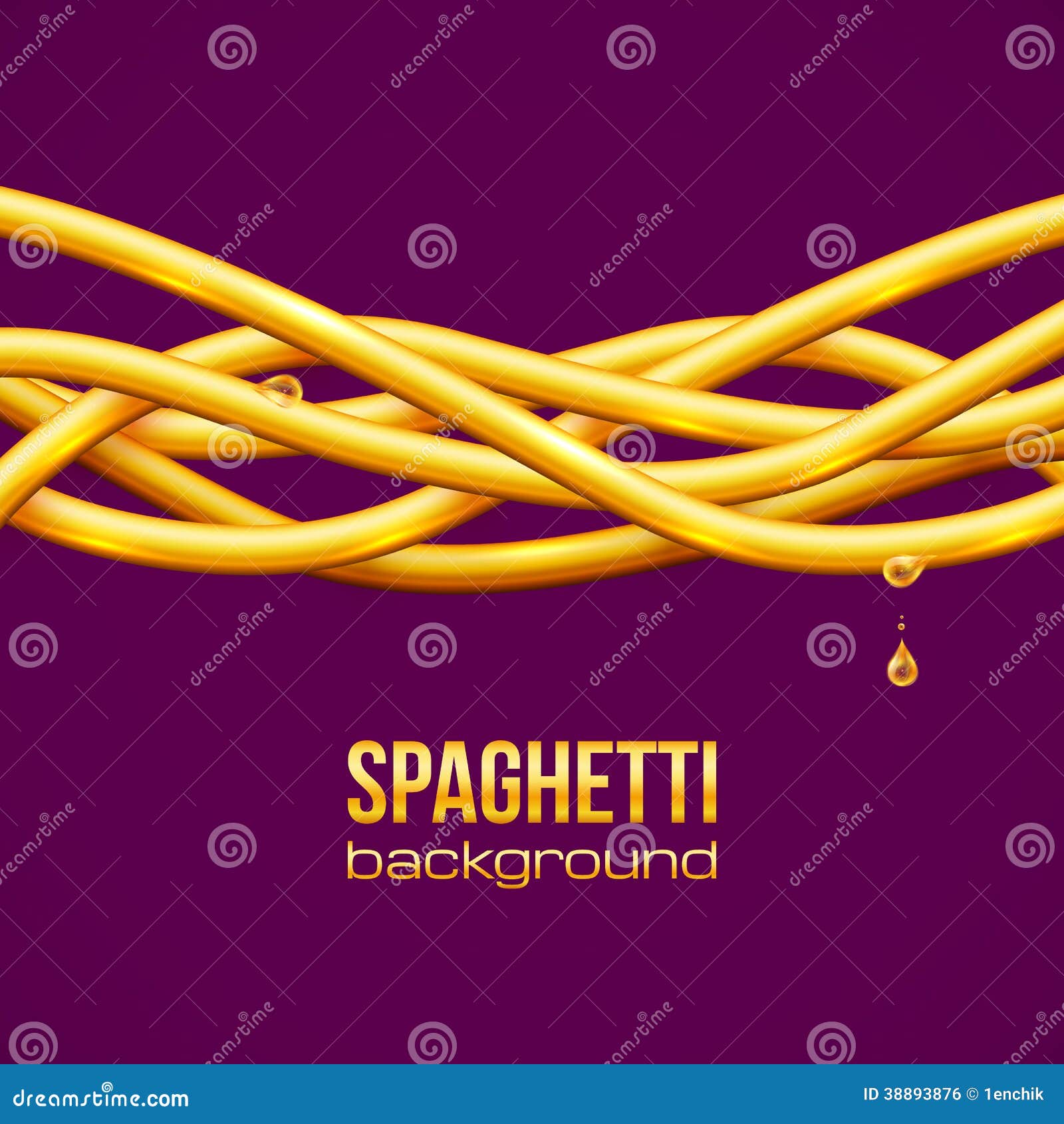 Spaghetti Vector Background Stock Vector - Illustration of healthy ...