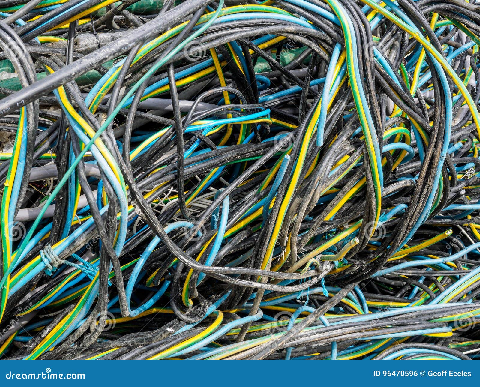 Spaghetti Wires and Cables Knotted Stock Photo - Image of earth, cables ...