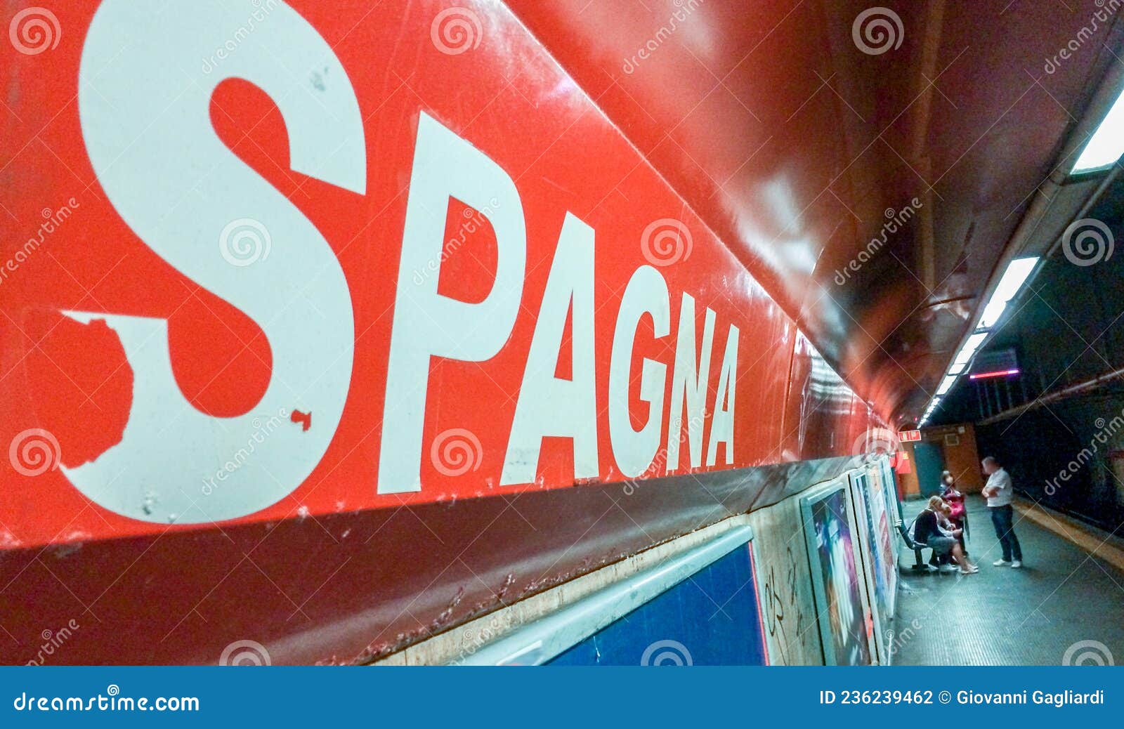 Spagna Subway Station, Rome - Italy Editorial Photography - Image of ...
