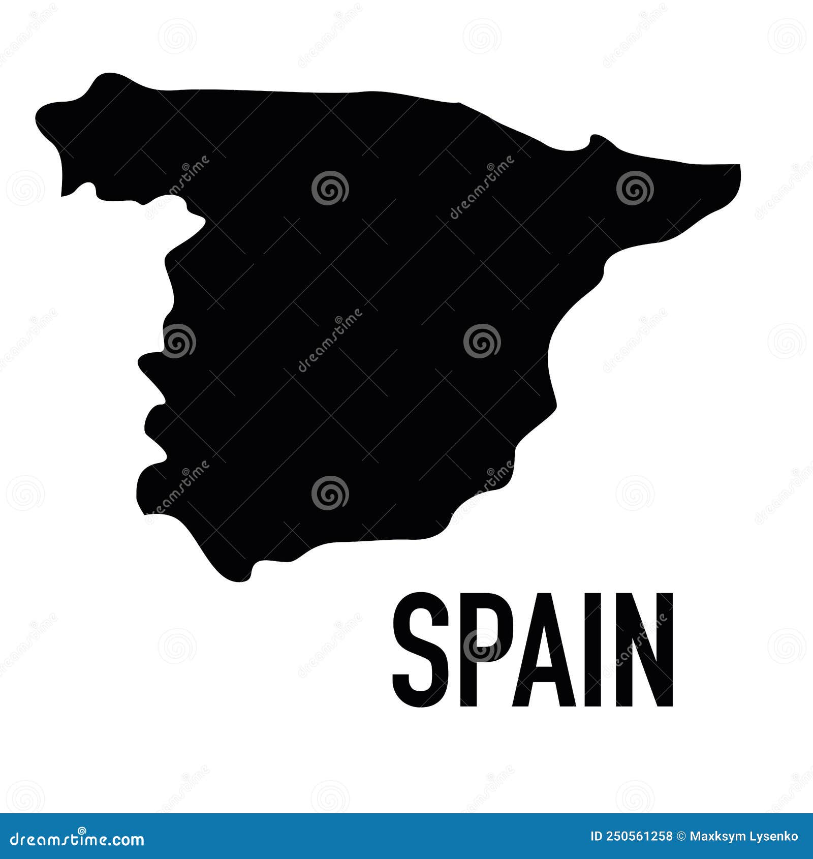 Spain Abstract Maps Logo Template Stock Vector - Illustration of ...