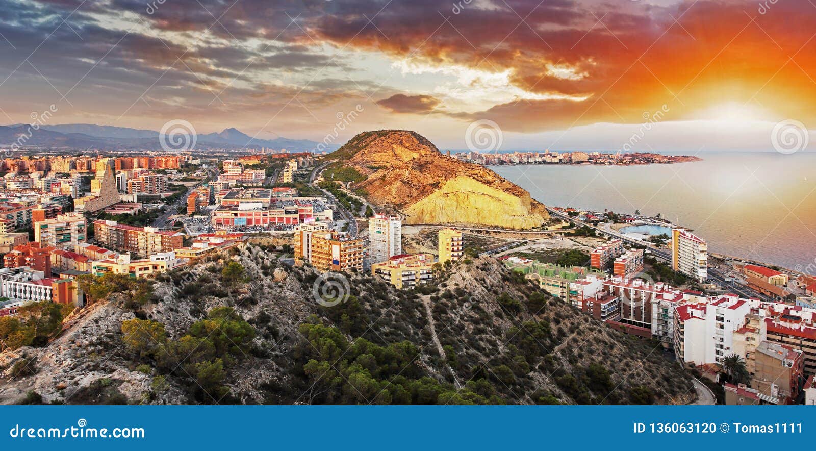 Alicante City At Night. Editorial Photo | CartoonDealer.com #109843713