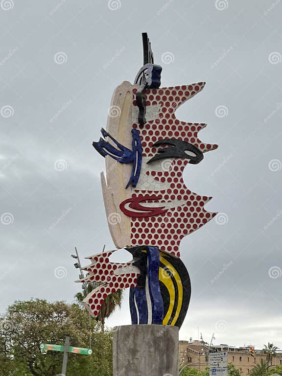 The Beautiful Face of Barcelona in Barcelona, Spain Stock Image - Image ...