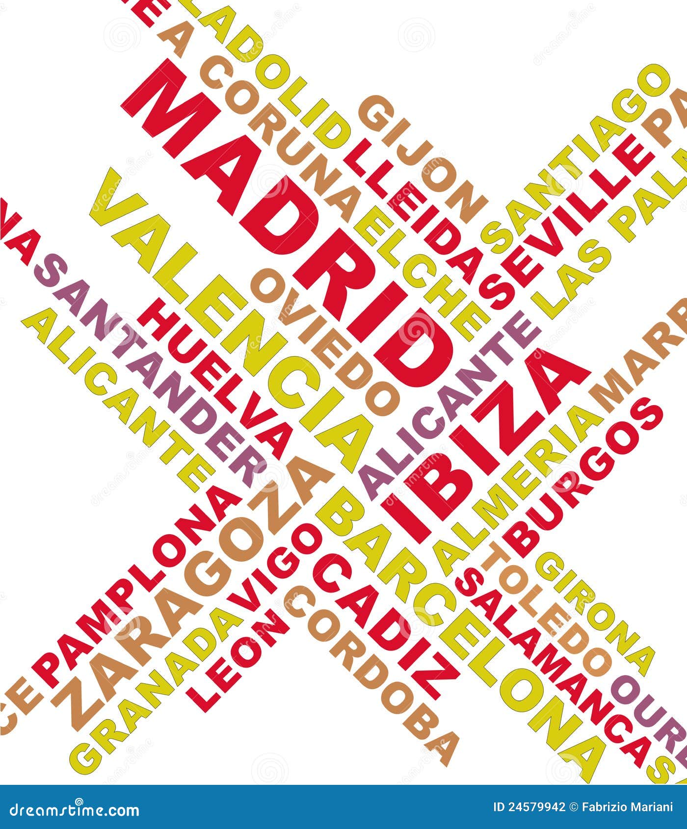 Spanish Words Collage