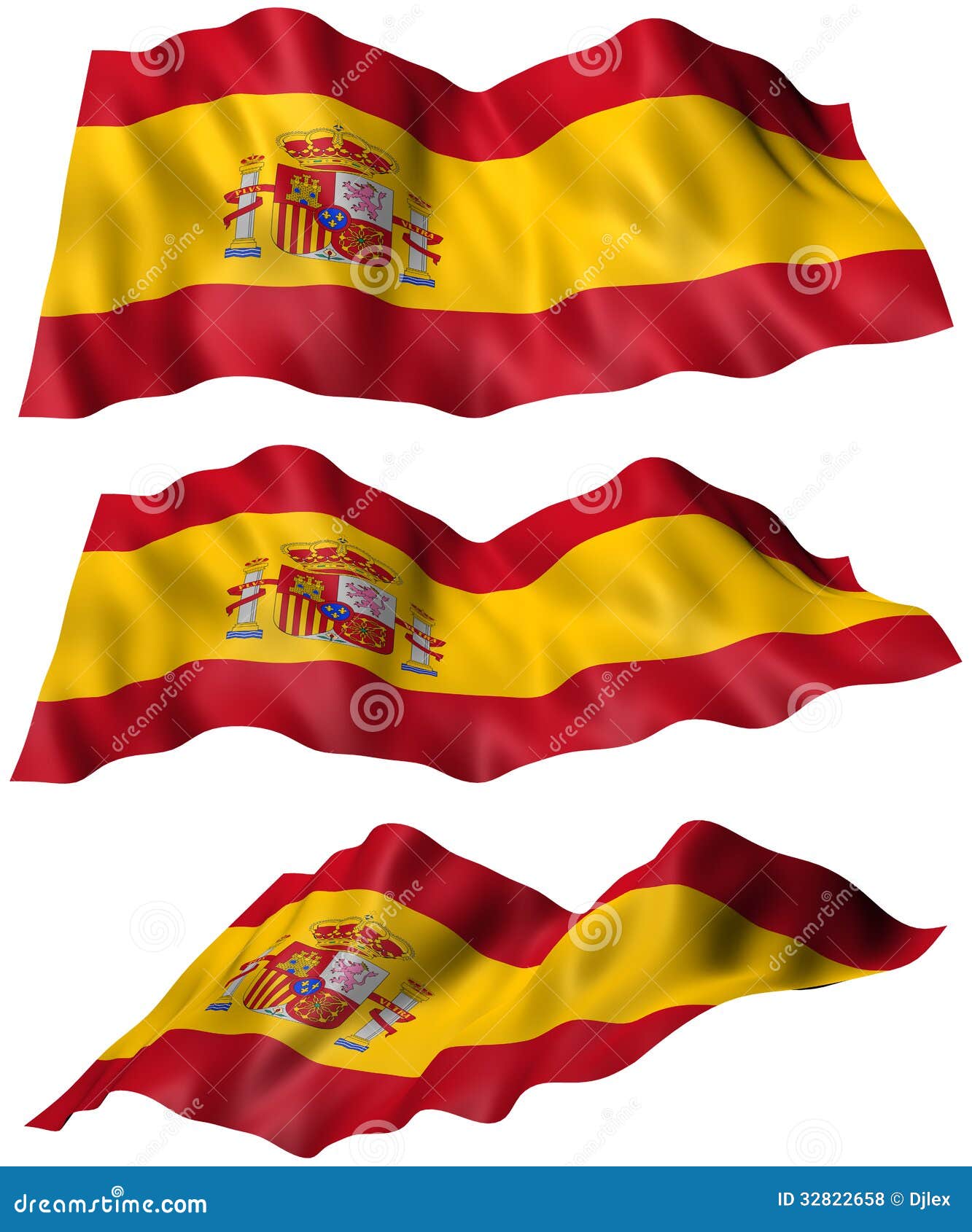 Spain Flag stock illustration. Illustration of ethnical - 32822658