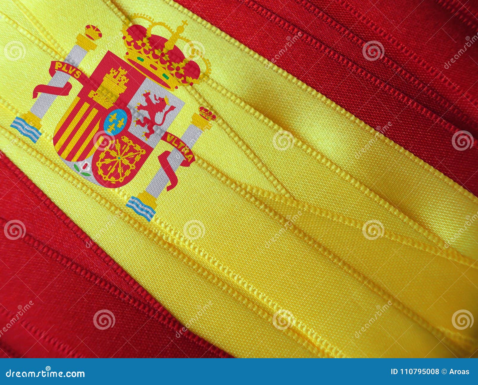SPAIN flag or banner stock photo. Image of color, emblem - 110795008