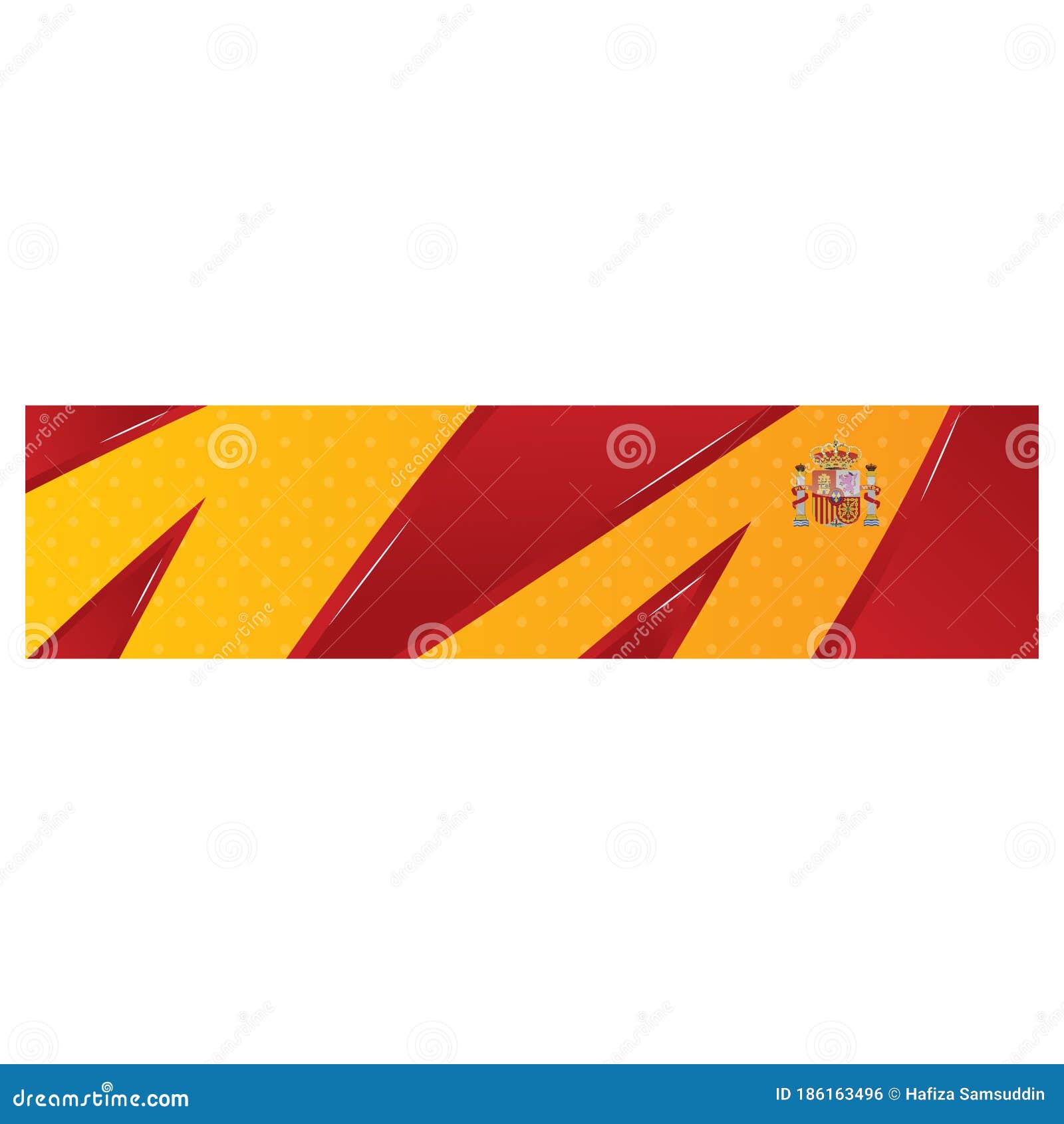 Spain Flag Banner. Vector Illustration Decorative Design Stock Vector ...