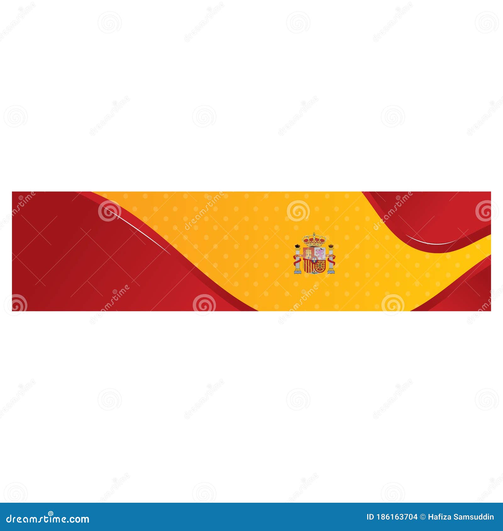 Spain Flag Banner. Vector Illustration Decorative Design Stock Vector ...
