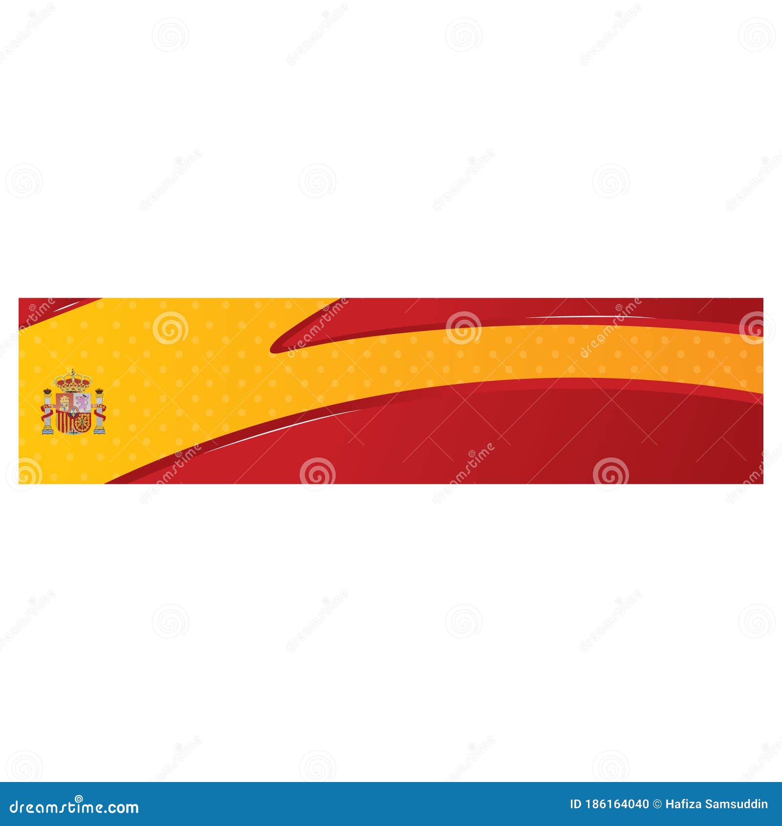 Spain Flag Banner. Vector Illustration Decorative Design Stock Vector ...