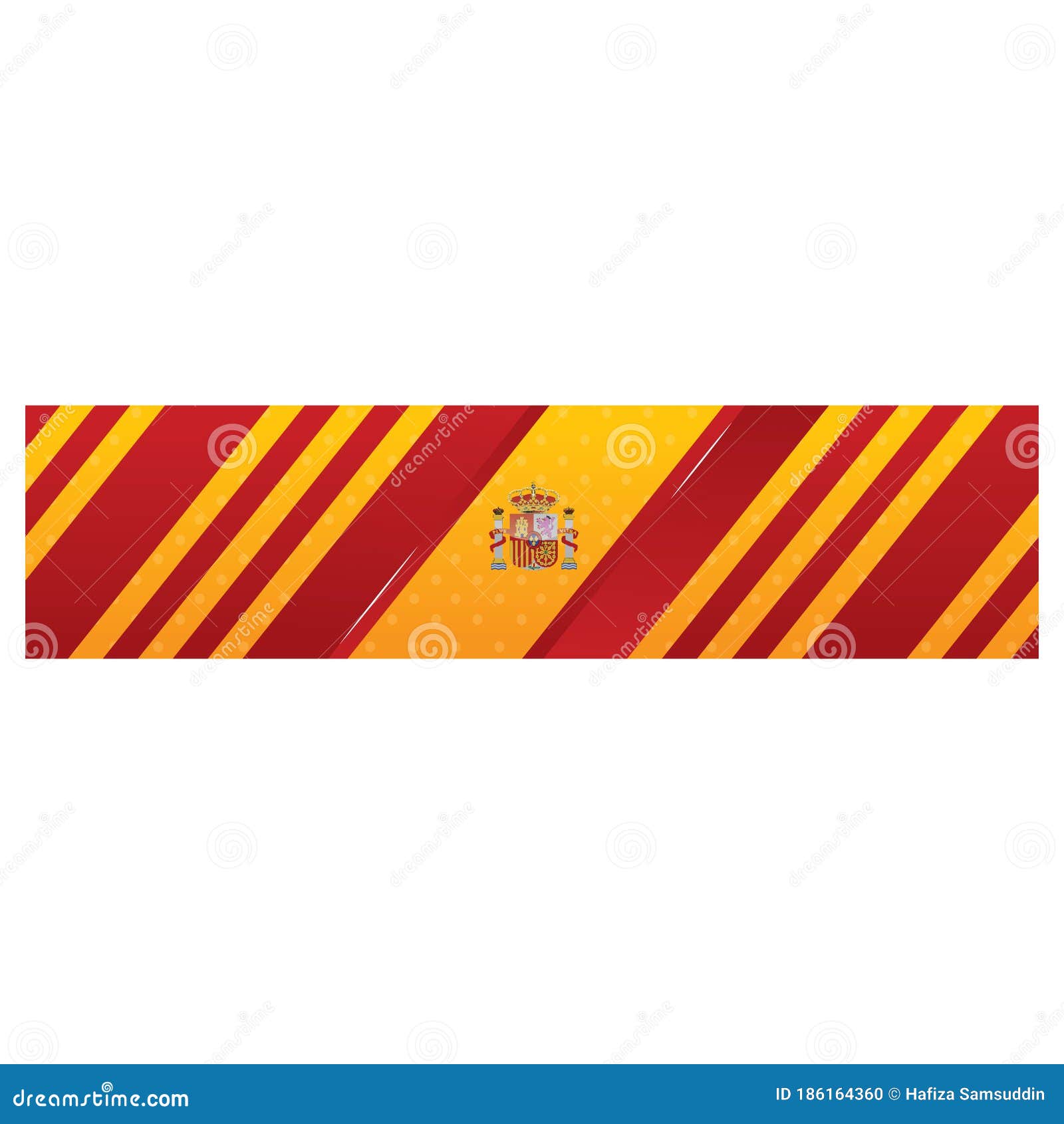 Spain Flag Banner. Vector Illustration Decorative Design Stock Vector ...