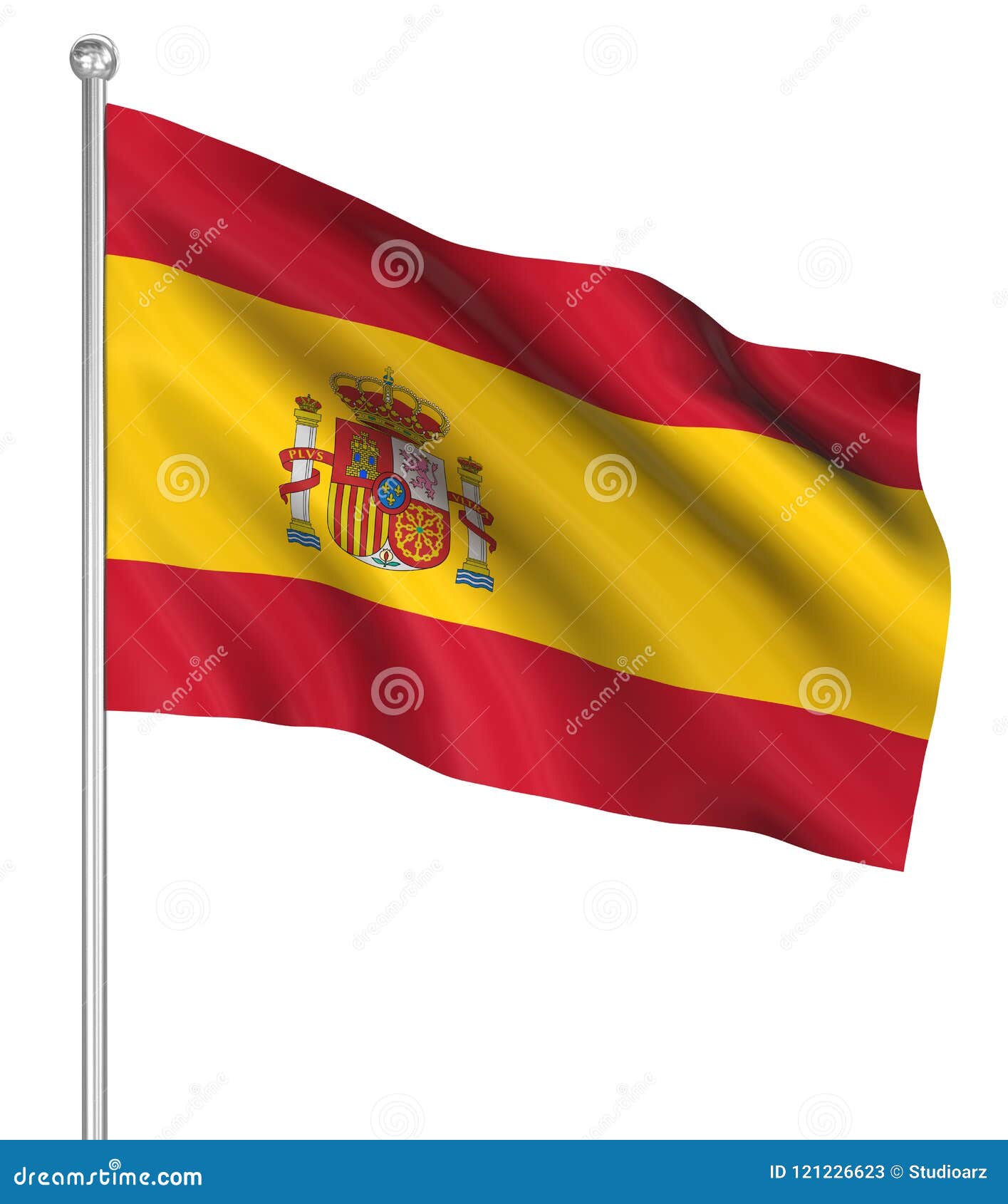 Country flag - Spain stock illustration. Illustration of white - 121226623