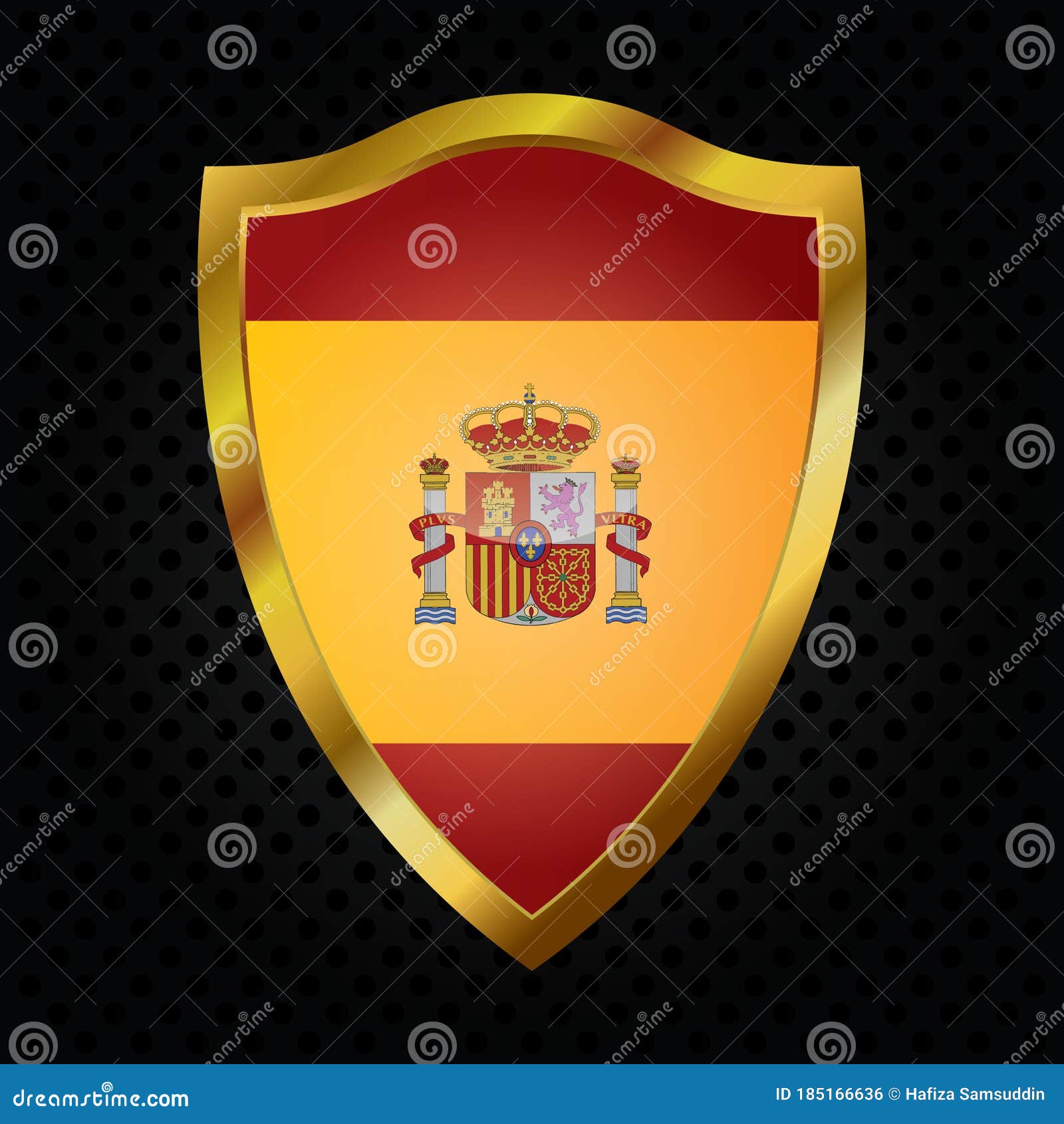 Spain Flag Label. Vector Illustration Decorative Design Stock Vector ...