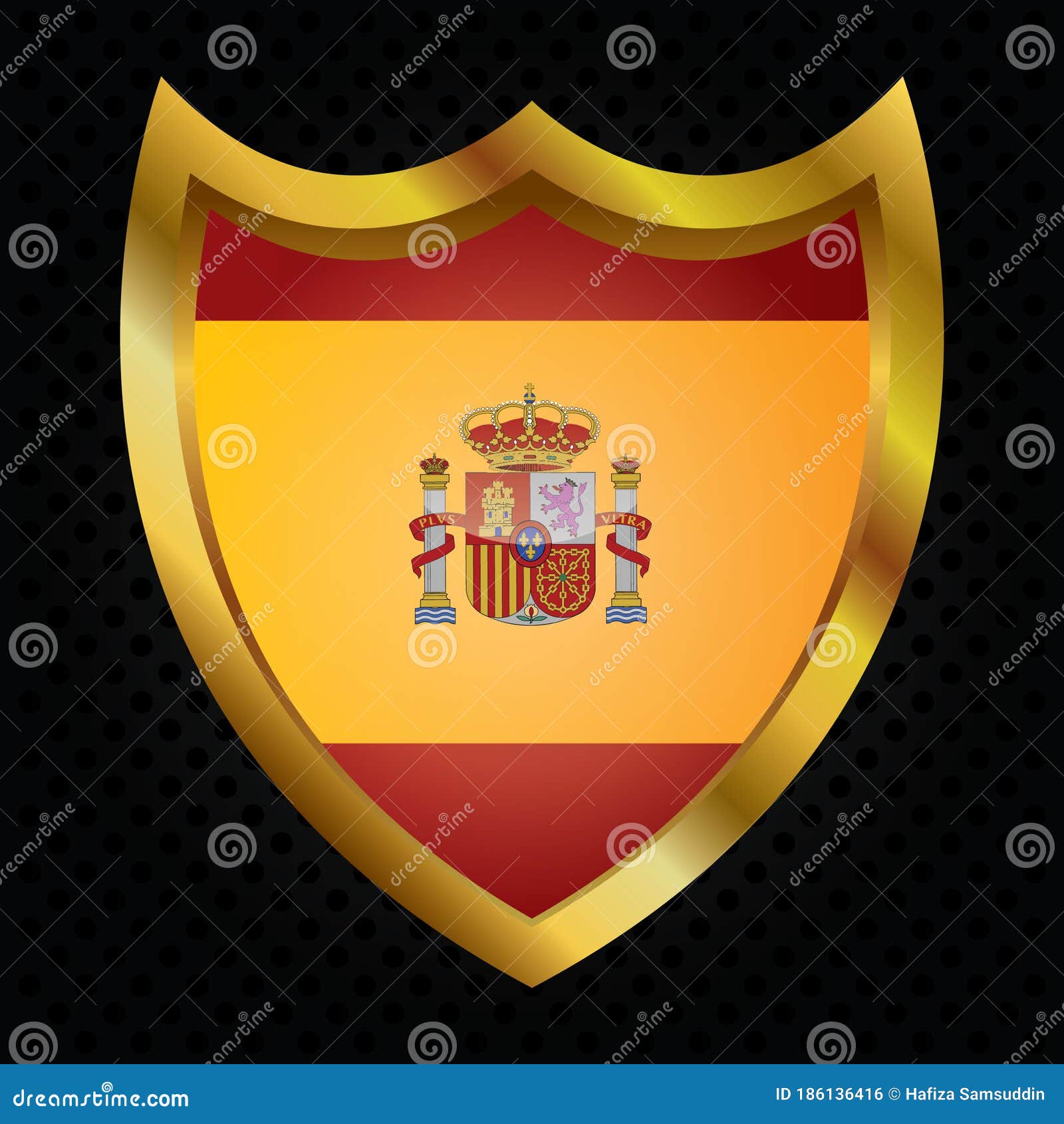 Spain Flag Label. Vector Illustration Decorative Design Stock ...